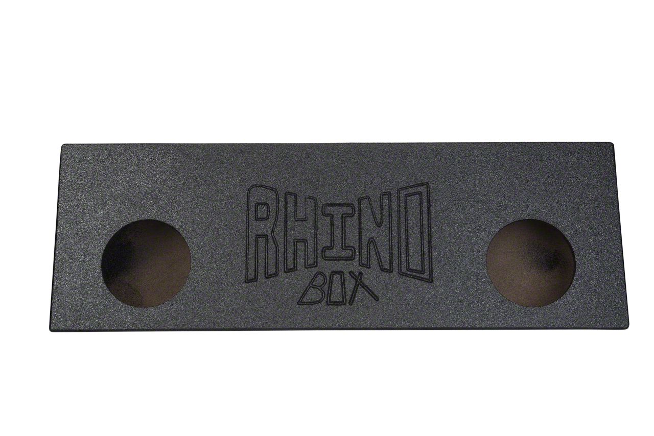 Tundra Dual 8-Inch Behind Seat Subwoofer Box; Poly Coated (11-13 Tundra ...