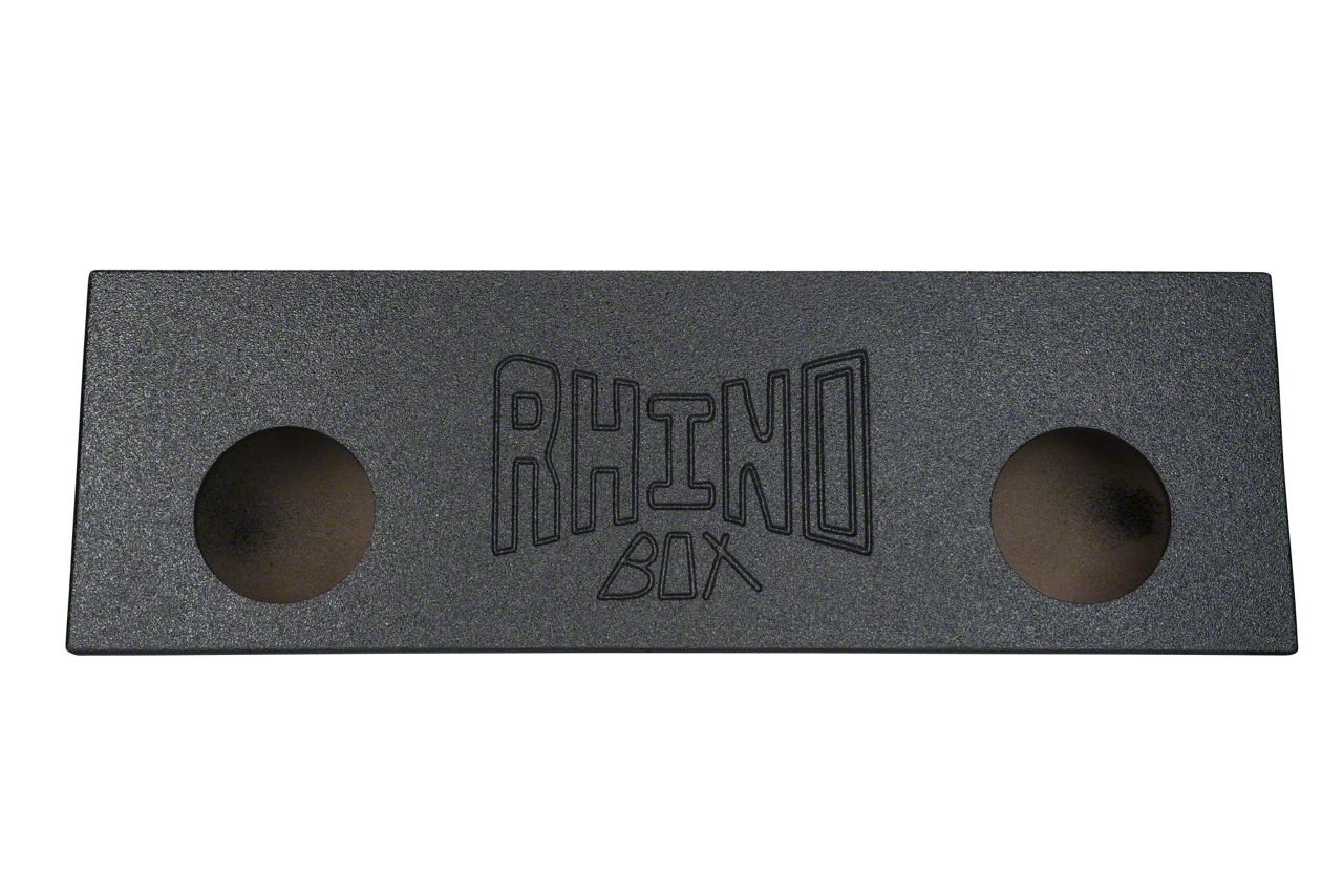 Tundra Dual 8-Inch Behind Seat Subwoofer Box; Poly Coated (Universal ...