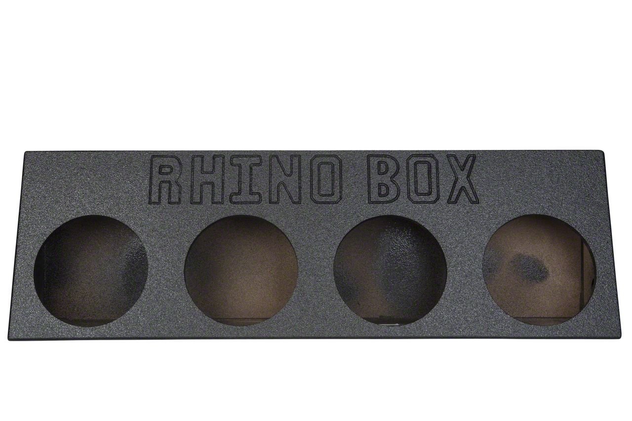 Tundra Quad 10-Inch Behind Seat Subwoofer Box; Poly Coated (Universal ...