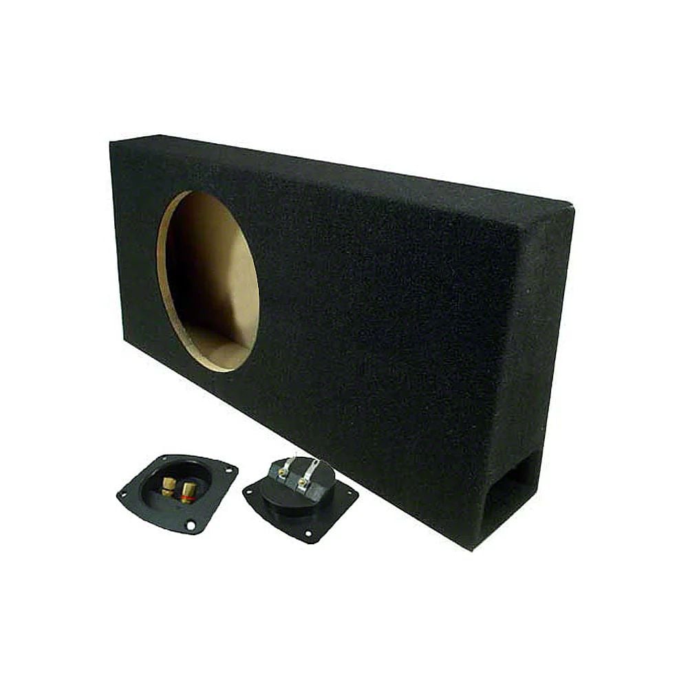Tundra Single 10-Inch Slot Ported Subwoofer Box; Carpeted (Universal ...