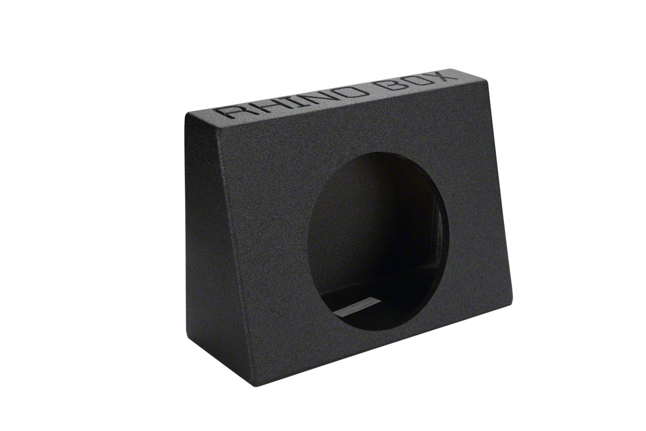 Tundra Single 12-Inch Behind Seat Subwoofer Box; Poly Coated (Universal ...