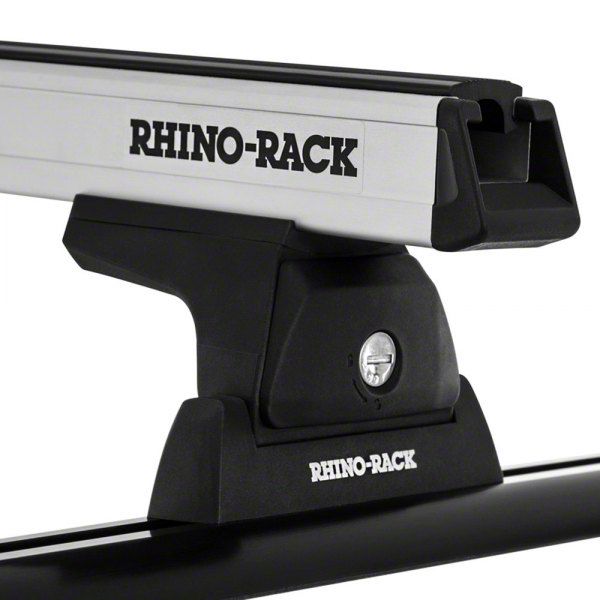 Rhino-Rack Bronco Heavy Duty 2-Bar Track Mount Roof Rack; Silver; 65 ...