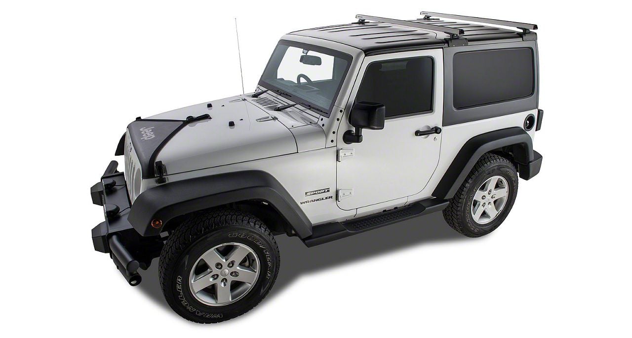 Rhino-Rack Jeep Wrangler Heavy Duty RCL BackBone 2-Bar Roof Rack ...