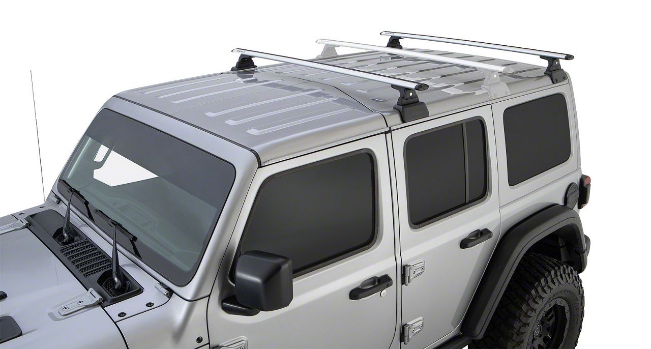 Rhino-Rack Jeep Wrangler Vortex RLT600 2-Bar Backbone Roof Rack; Silver ...