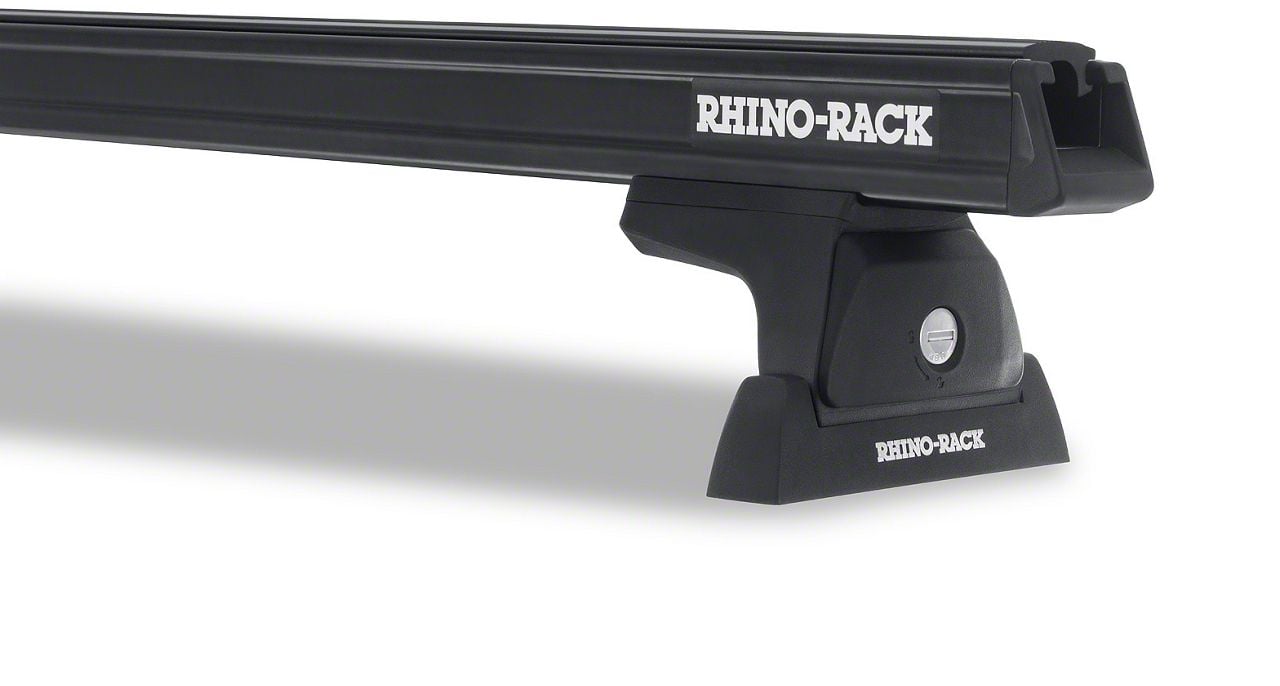 Rhino-Rack Tacoma Heavy Duty RLT600 Ditch Mount 1-Bar Roof Rack; Black ...
