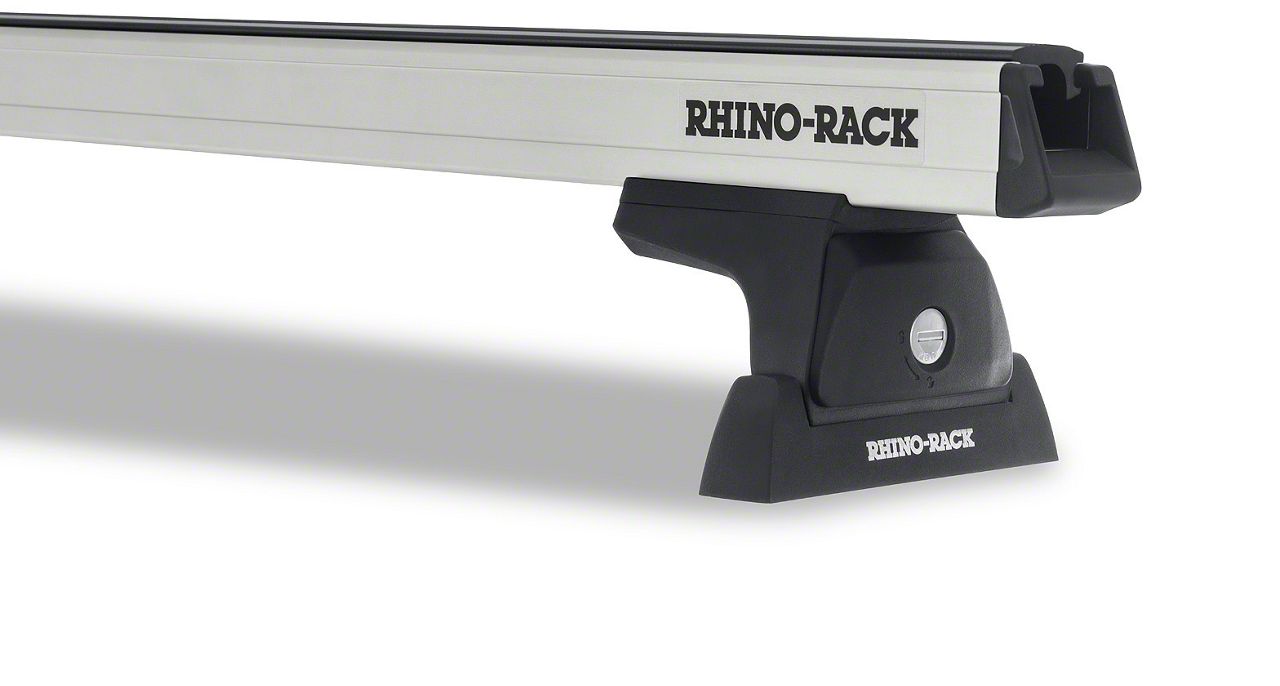Rhino-Rack Tacoma Heavy Duty RLT600 Ditch Mount 2-Bar Roof Rack; Silver ...