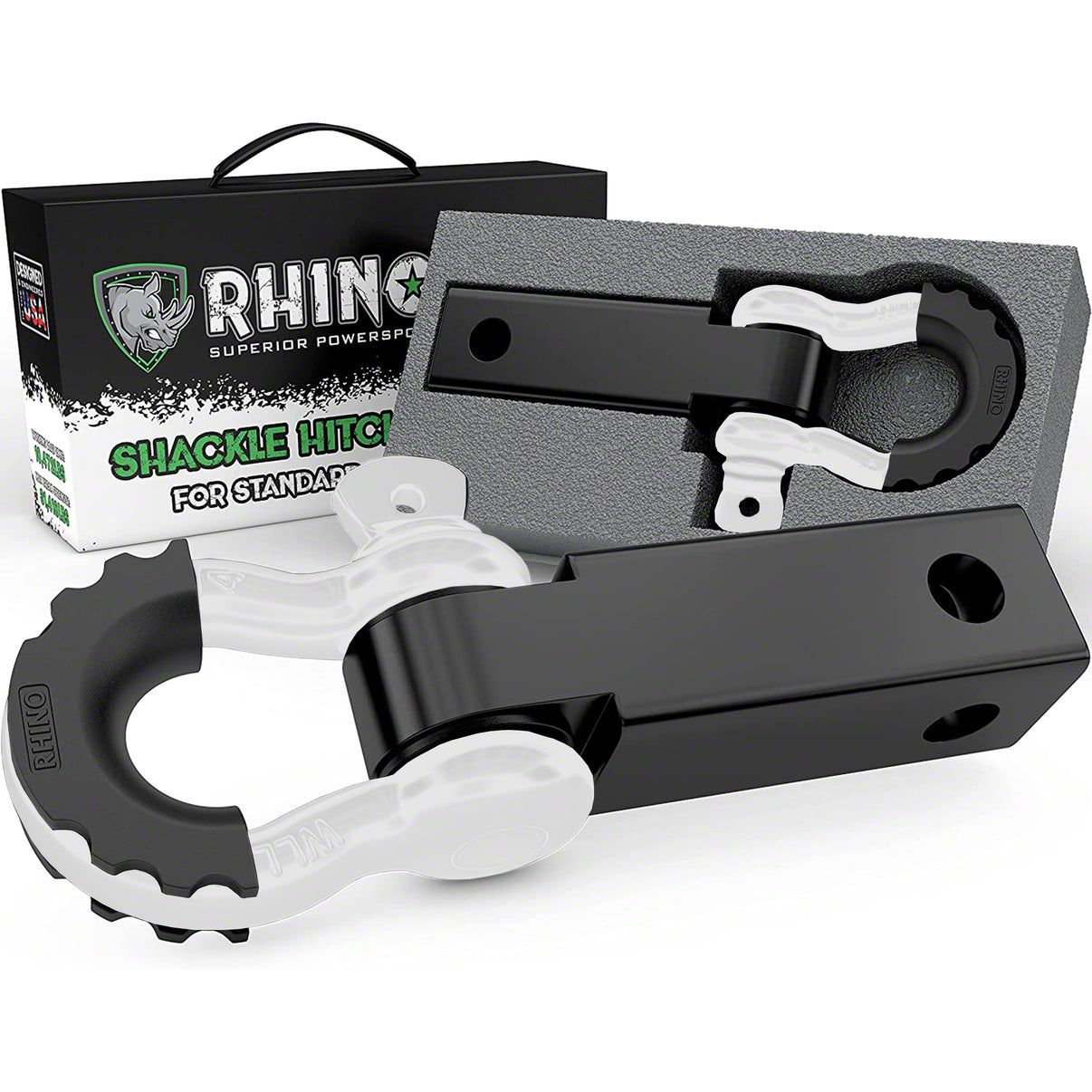 Rhino USA Jeep Gladiator 2-Inch Reciever Hitch Shackle with D-Ring ...