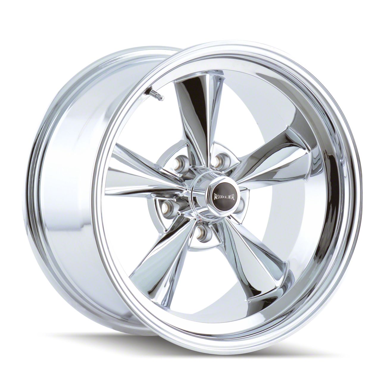 Ridler Jeep Wrangler 675 Chrome Wheel; 17x9.5; -5mm Offset 675-7965C ...