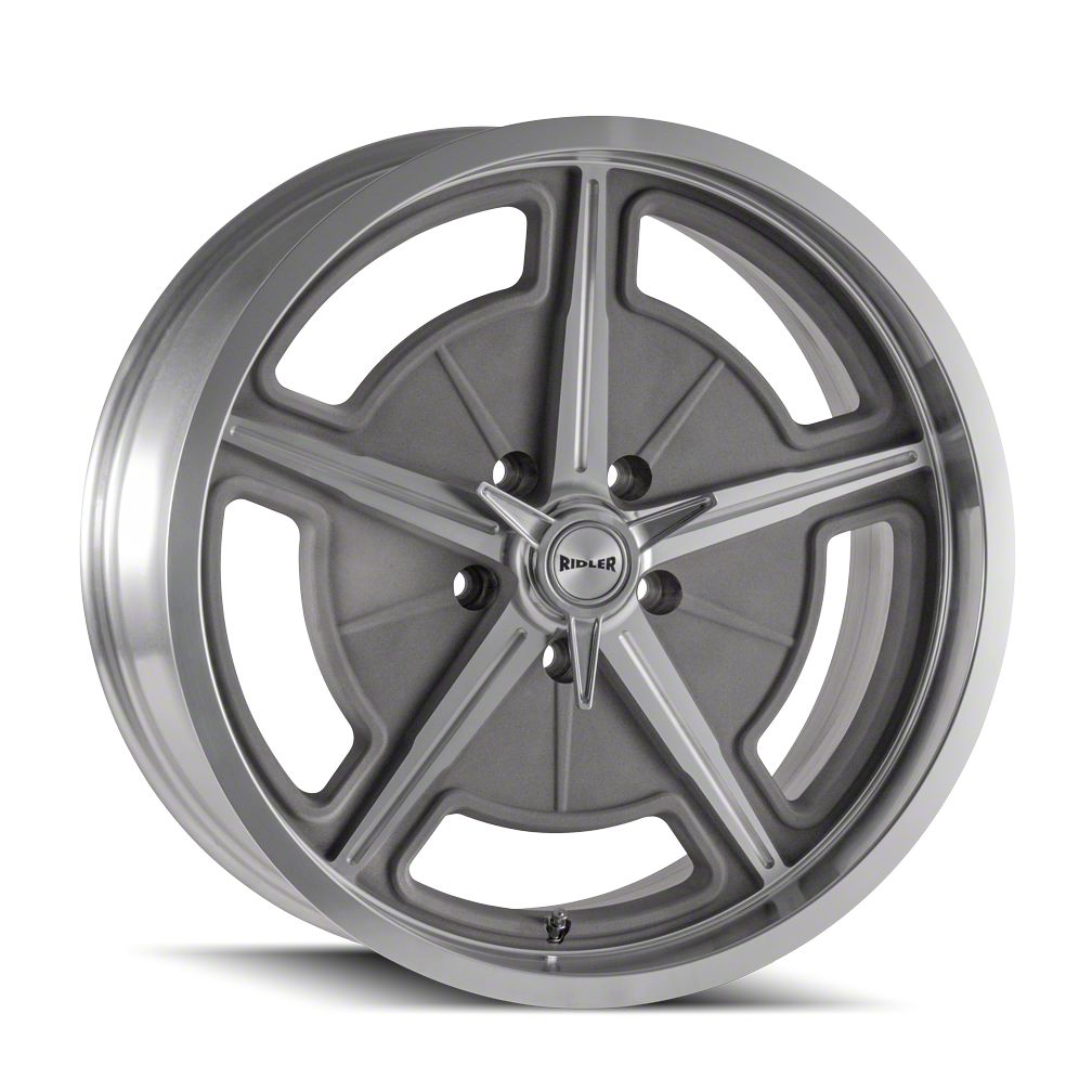 Ridler Jeep Wrangler 605 Matte As-Cast Machined Wheel; 17x8; 0mm Offset ...