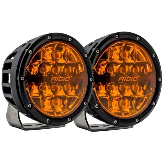 Rigid Industries Bronco 6-Inch 360-Series Pro SAE LED Fog Lights; White ...