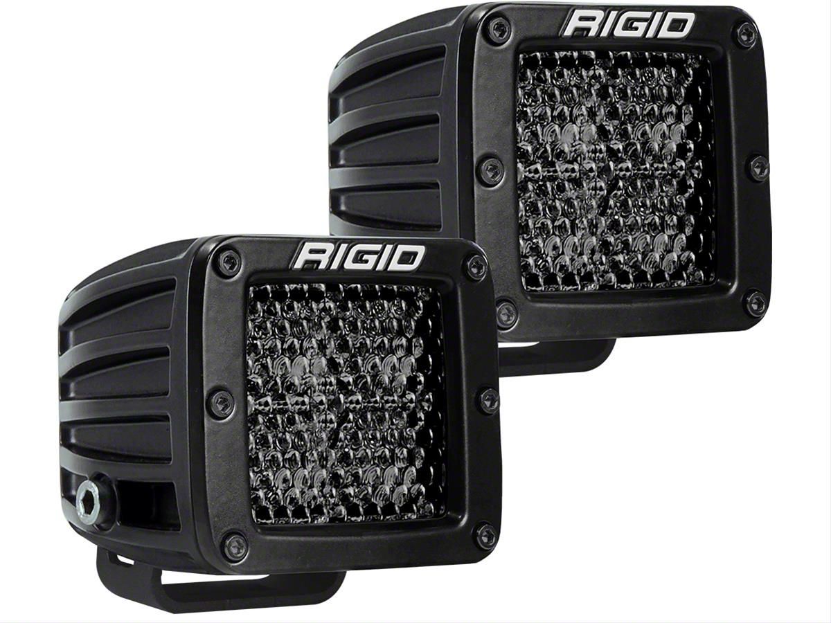 Rigid Industries Bronco D-Series Pro LED Pod Lights; Spot Midnight ...