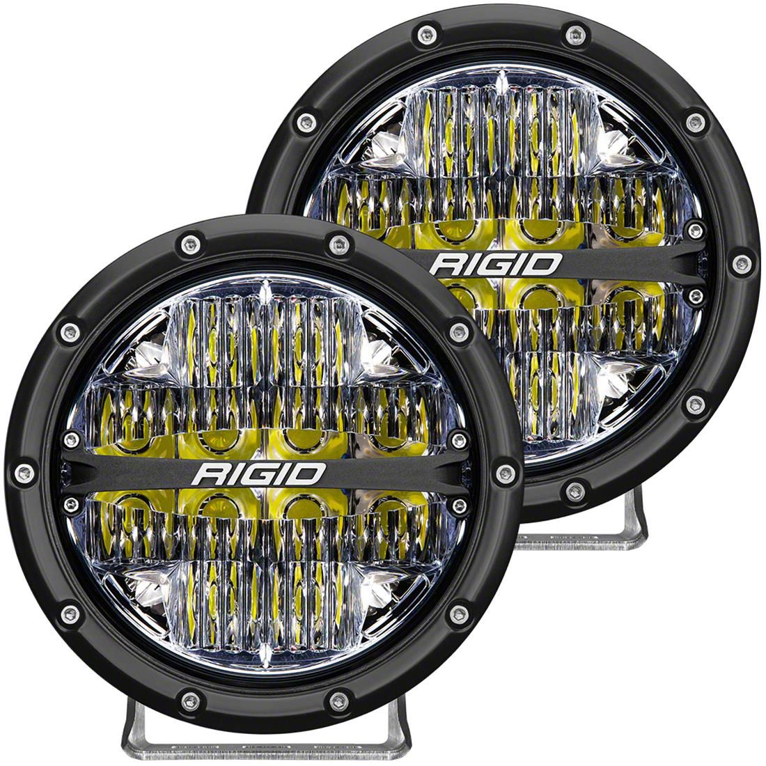 Rigid Industries Frontier 6-Inch 360-Series LED Off-Road Lights with ...