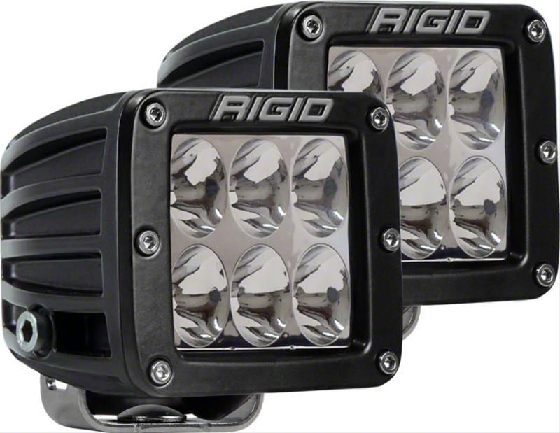 Rigid Industries Jeep Cherokee D-Series LED Pod Lights; Amber Driving ...