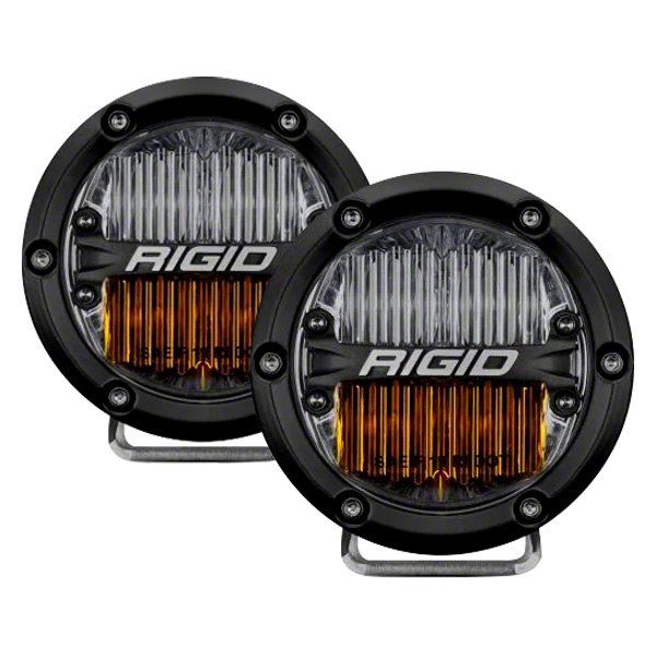 Rigid Industries Jeep Gladiator 360-Series SAE Fog Lights; Yellow/White ...