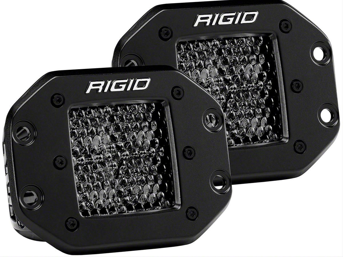 Rigid Industries Jeep Gladiator D-Series Pro Flush Mount LED Lights ...