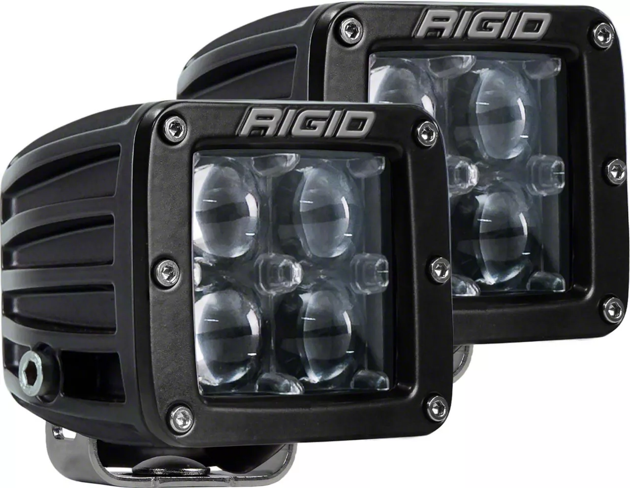 Rigid Industries Jeep Wrangler D-Series LED Pod Lights; Hyperspot Beam ...