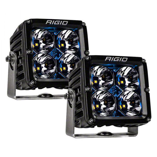 Rigid Industries Jeep Wrangler Radiance Pod XL LED Lights with Blue ...