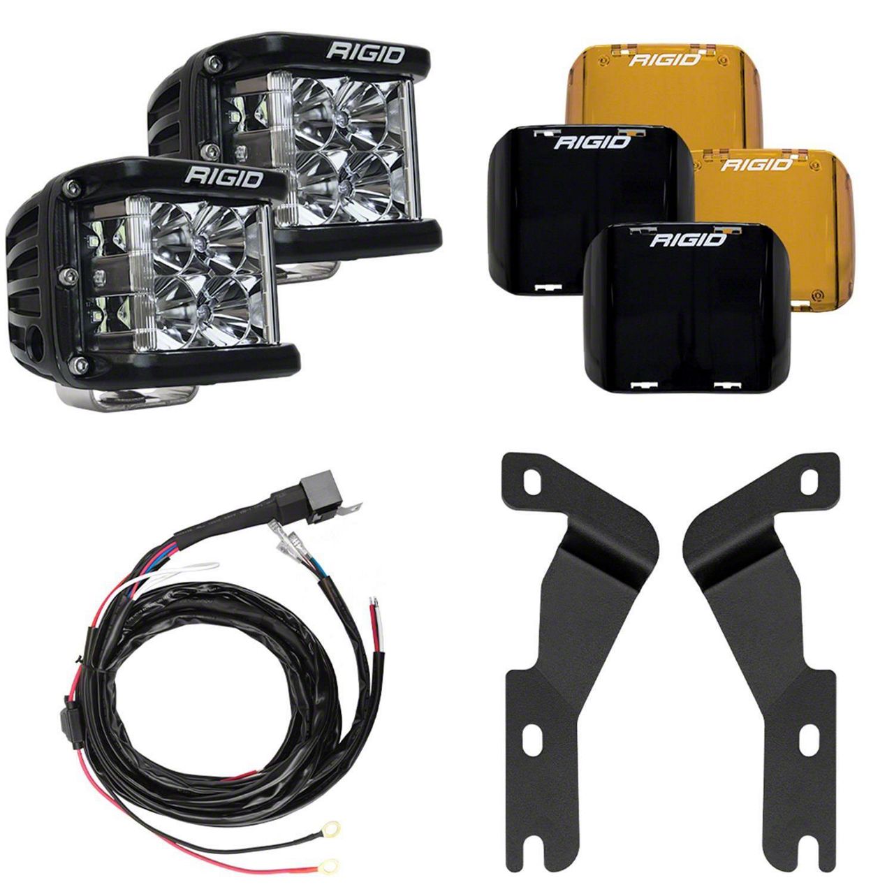 Rigid Industries Tacoma D-SS Pro Series LED Pods A-Pillar Light Kit ...