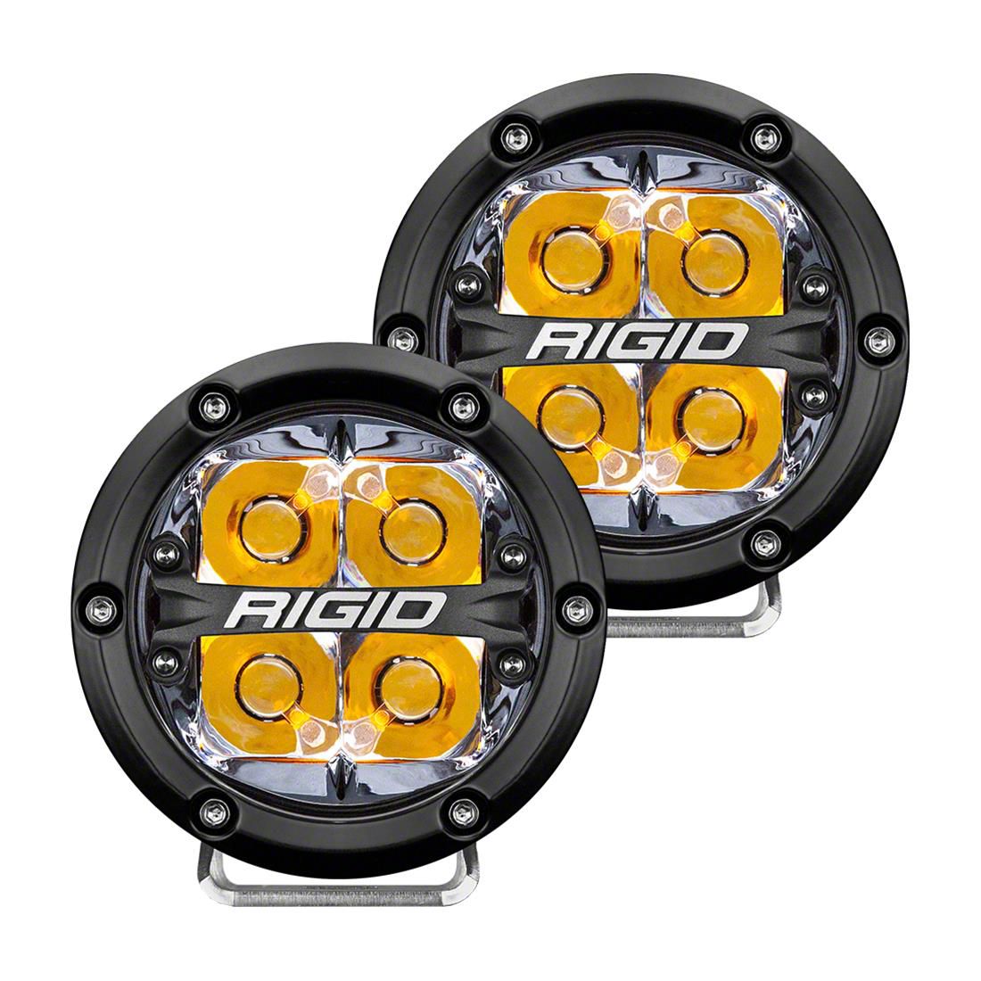 Rigid Industries Titan 4-Inch 360-Series LED Off-Road Lights with Amber ...