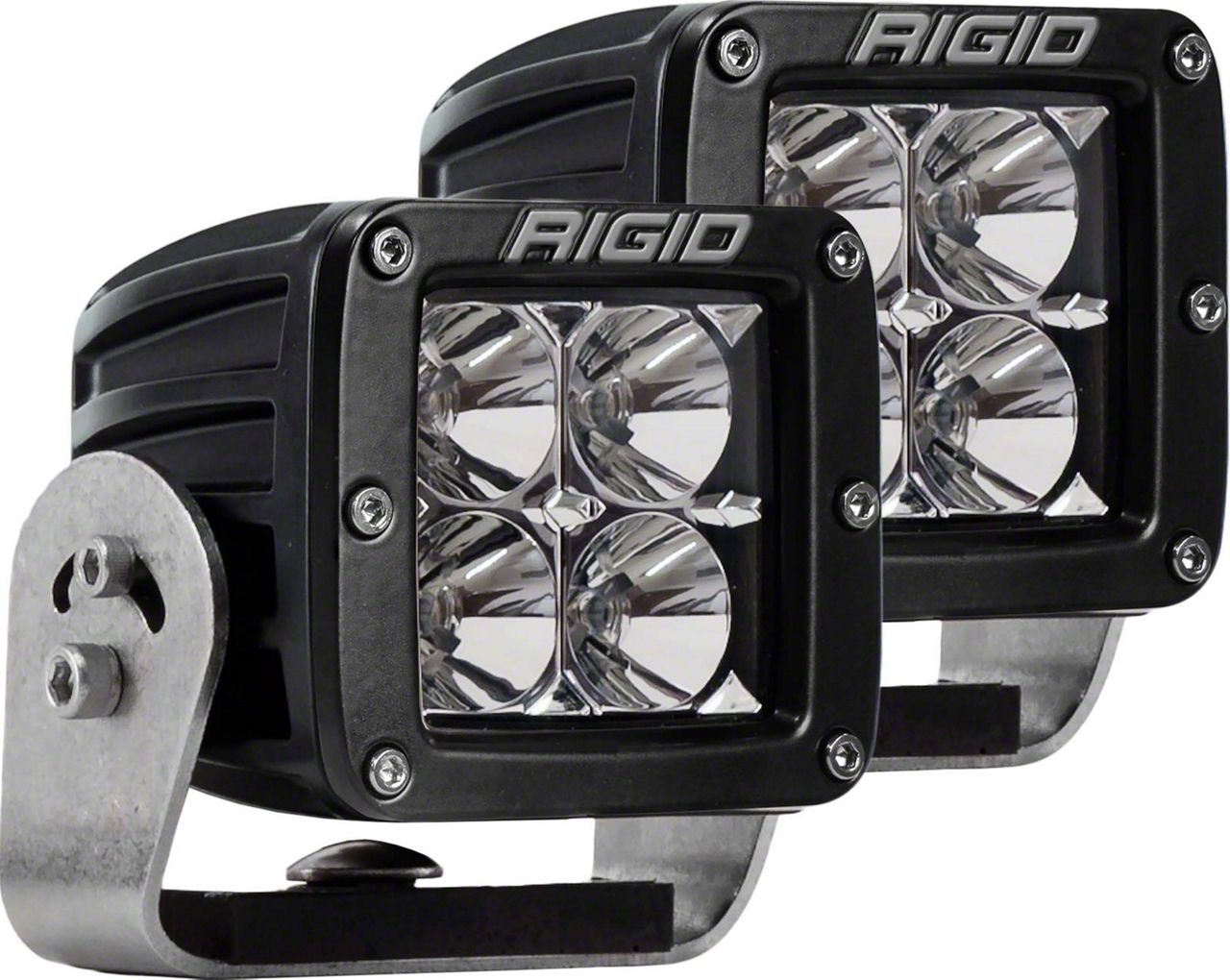 Rigid Industries Titan D-Series Pro HD LED Pod Lights; Flood Beam ...