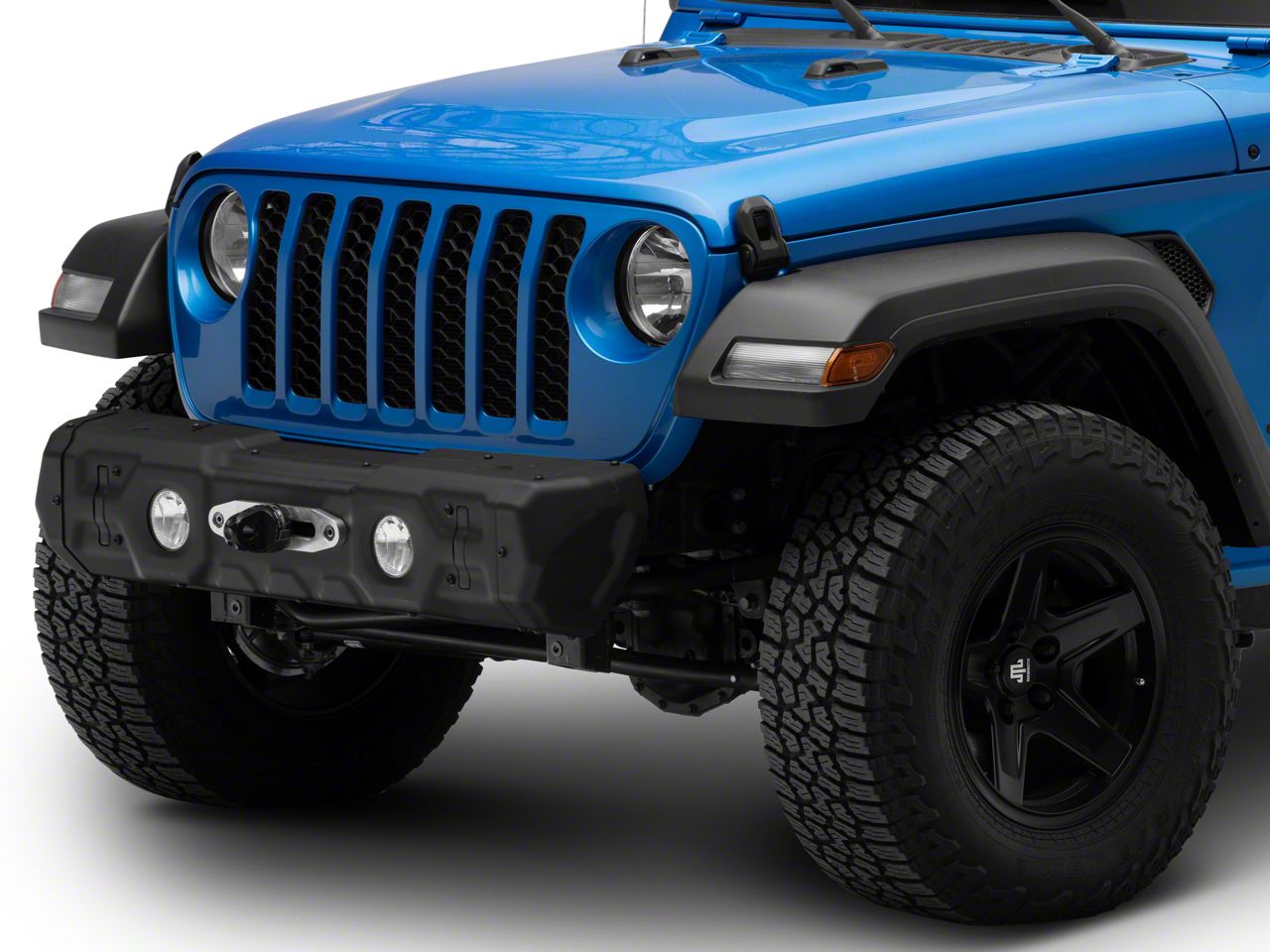 RIVAL 4x4 Jeep Gladiator Stamped Steel Modular Stubby Front Bumper 2D ...