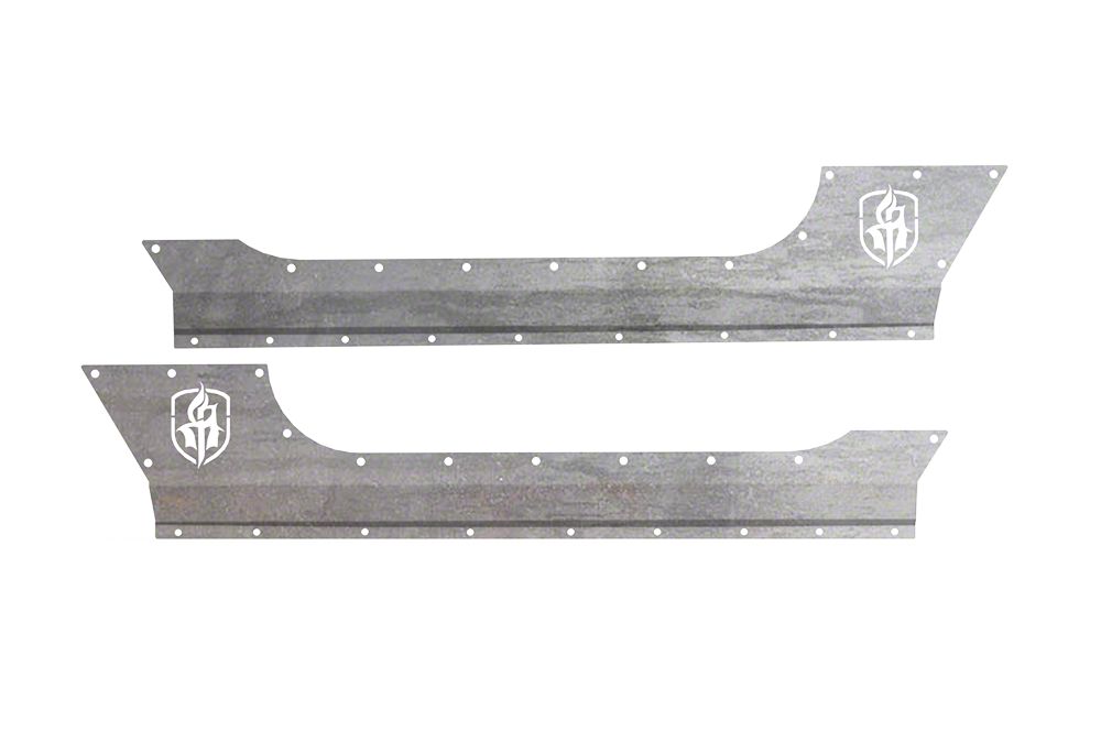 Road Armor Jeep Wrangler Defender Rocker Panels - Raw Steel JK301 (07 ...