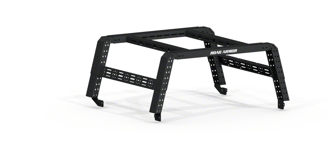Road Armor Jeep Gladiator TRECK Adjustable Bed Rack System; Textured ...