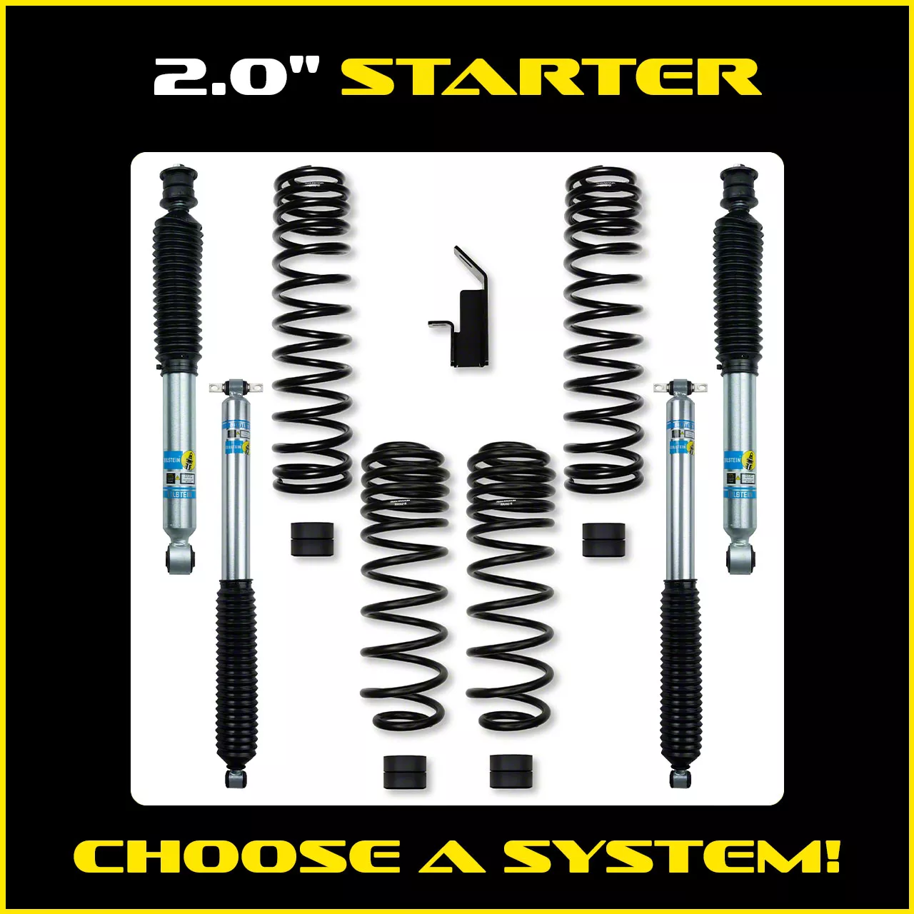 Rock Krawler Jeep Wrangler 2-Inch Starter Suspension Lift Kit LJ20SS ...