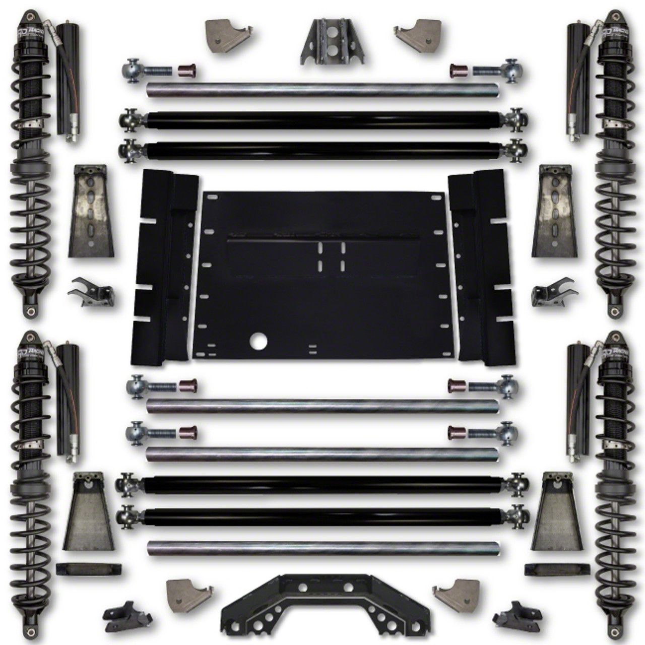 Rock Krawler Jeep Wrangler 4.50-Inch Trail Runner Stage 1 Long Arm Suspension Lift Kit with Coil ...