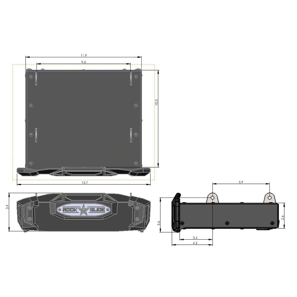 Rock-Slide Engineering Jeep Gladiator R-Step Bed Step; Passenger Side ...