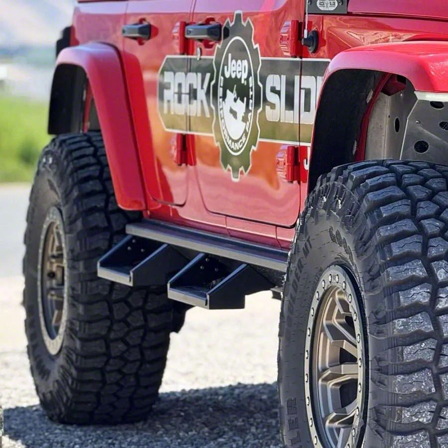 Rock-Slide Engineering Jeep Wrangler 4-Inch Removable Drop Step for ...