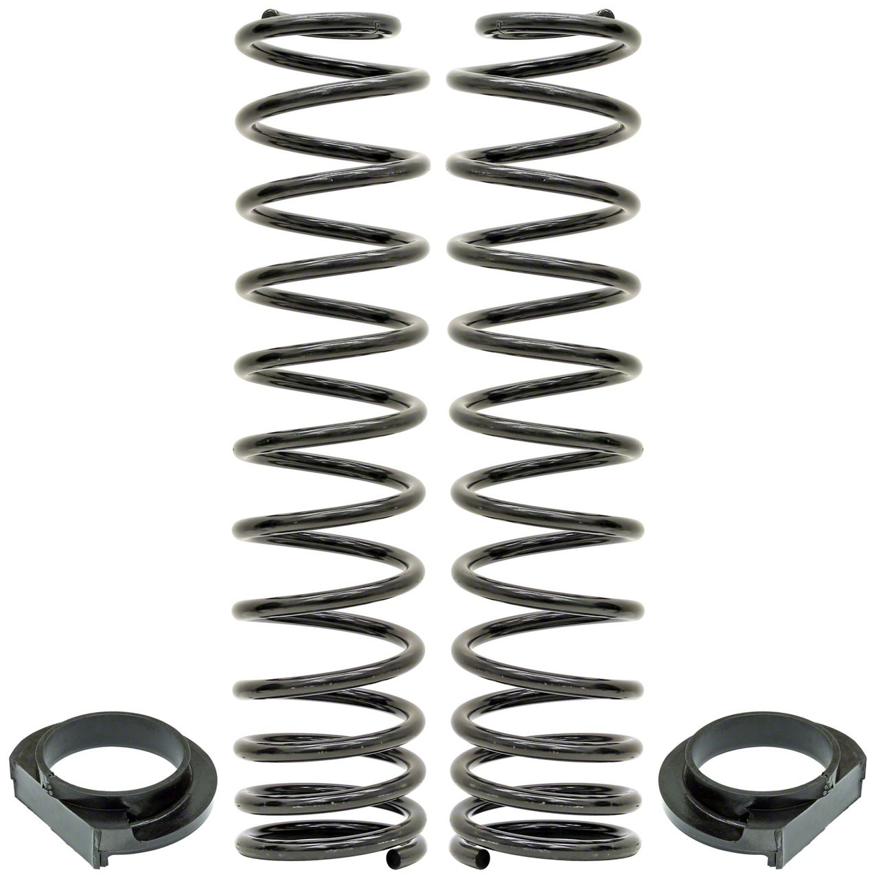 RockJock Jeep Wrangler 4-Inch Lift Front Coil Springs CE-9818FS (18-26 ...
