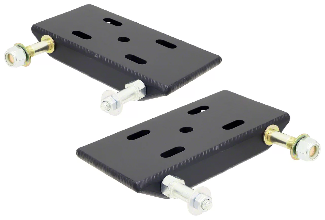 RockJock Jeep Wrangler HD Front Leaf Spring Plates with Shock and Sway ...