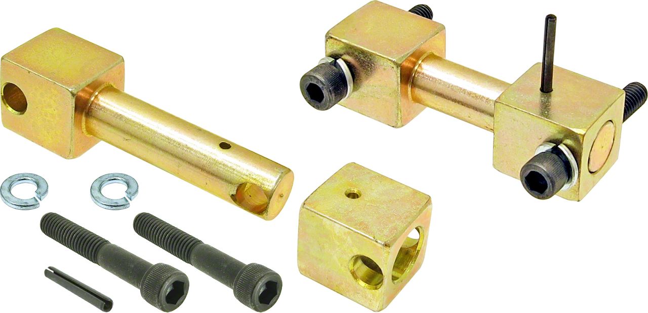 RockJock Jeep Wrangler Rear Shock Bar Pin Eliminator Kit CE-9161 (97-06 ...