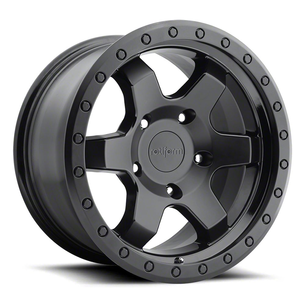 Rotiform Bronco SIX-OR Matte Black 6-Lug Wheel; 20x9; 1mm Offset ...