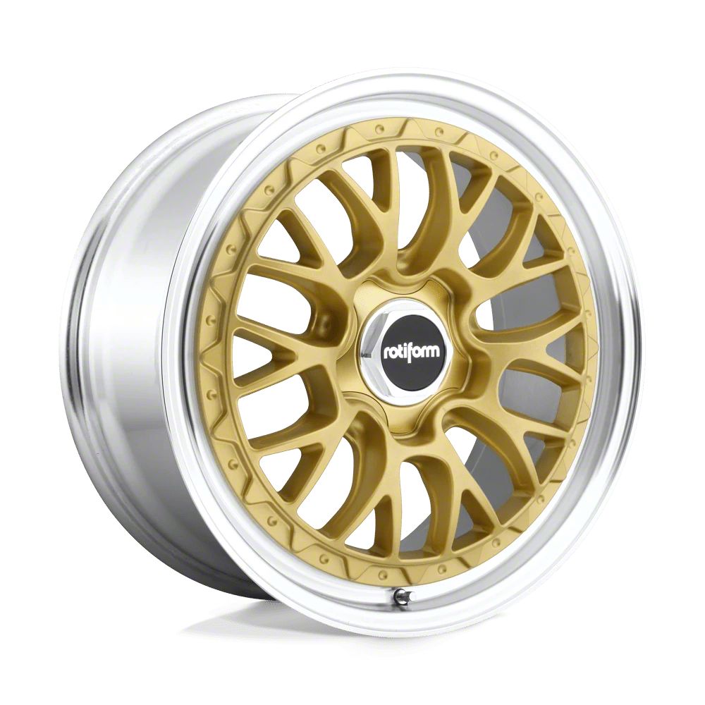 Rotiform Jeep Wrangler LSR Matte Gold Machined Wheel; 18x8.5; 35mm ...