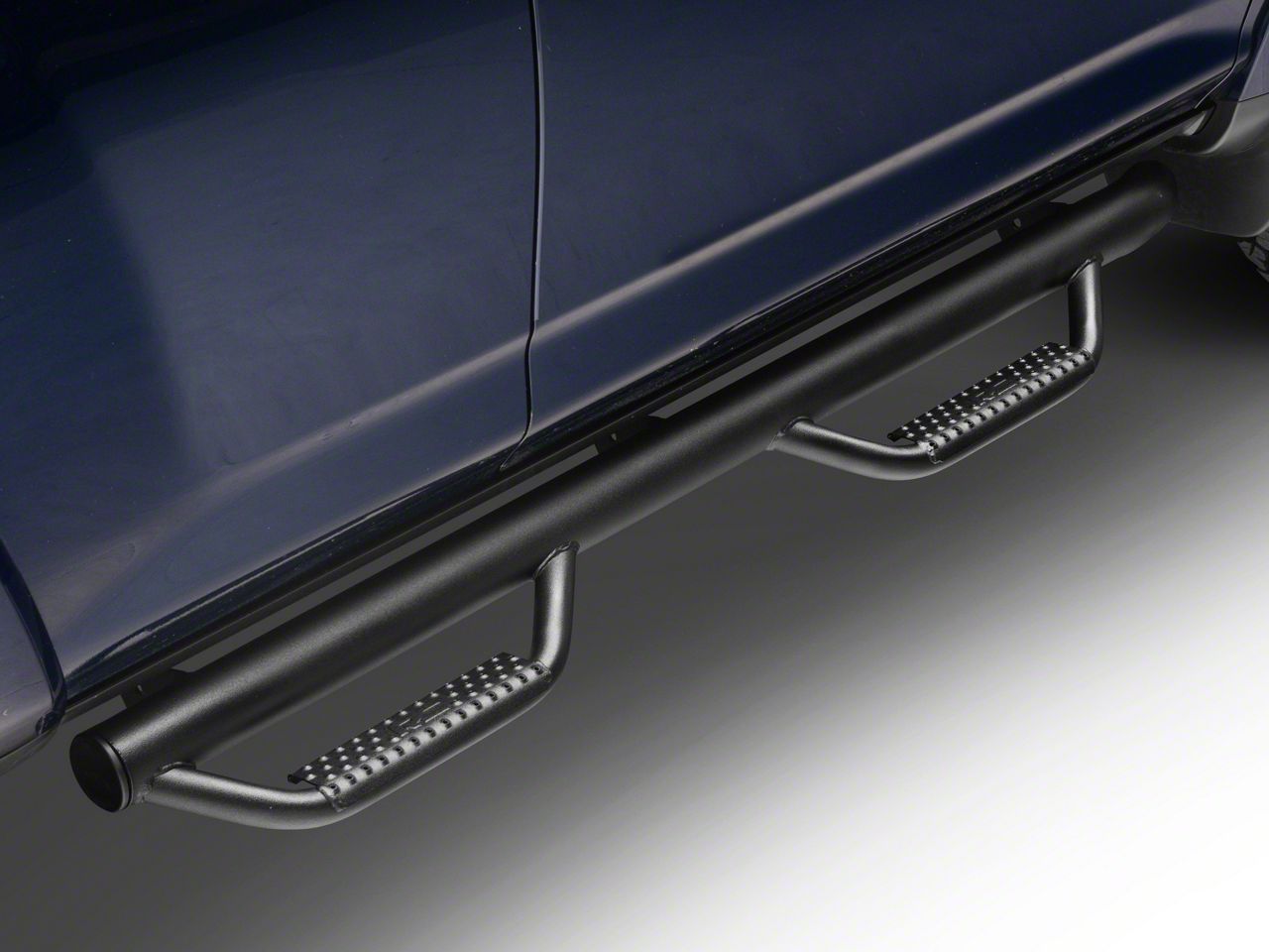 Rough Country Toyota 4-Runner Cab Length Nerf Side Step Bars; Black ...