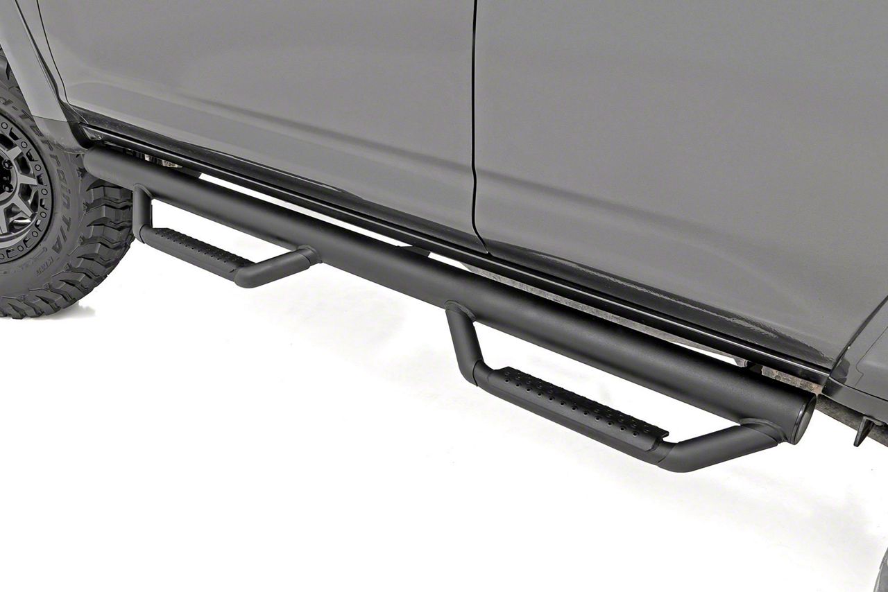 Rough Country Toyota 4-Runner Cab Length Nerf Side Step Bars; Black ...