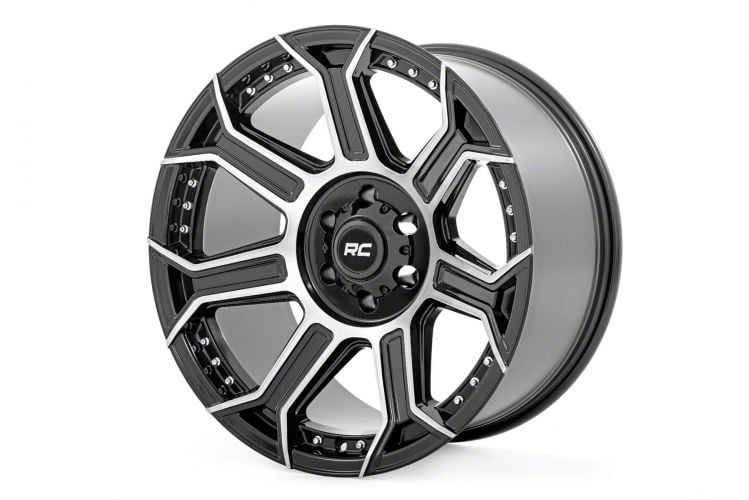 Rough Country Toyota 4-Runner 89 Series Black Machined Gun Metal 6-Lug ...