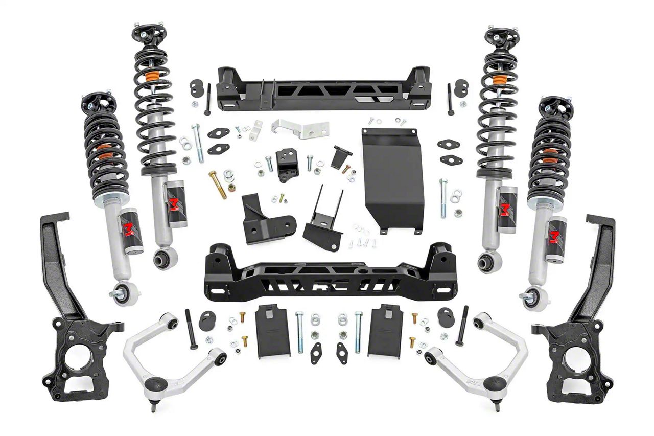 Rough Country Bronco 7-Inch Suspension Lift Kit with M1R Reservoir ...