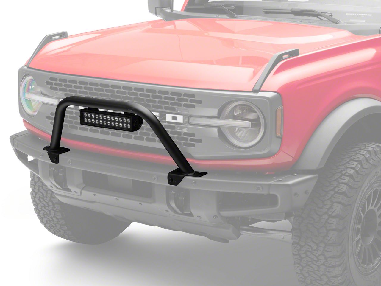 Rough Country Bronco Safari Bar Kit with 12-Inch Black Series Dual Row ...