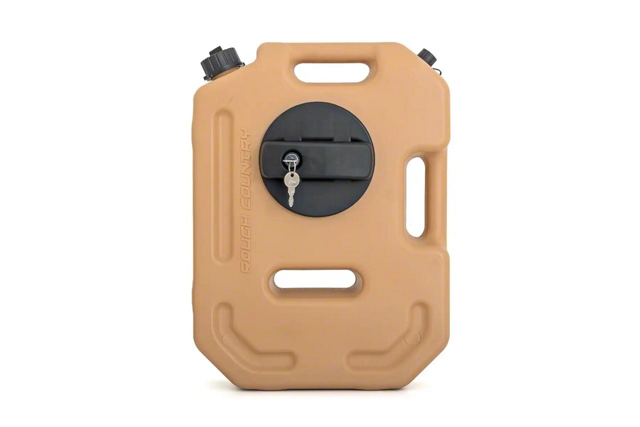 Rough Country Frontier 10L Fluid Container with Locker; Military Tan ...