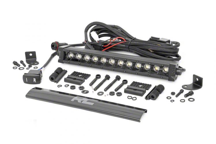 Rough Country Frontier 12-Inch Black Series Single Row Cool White DRL ...