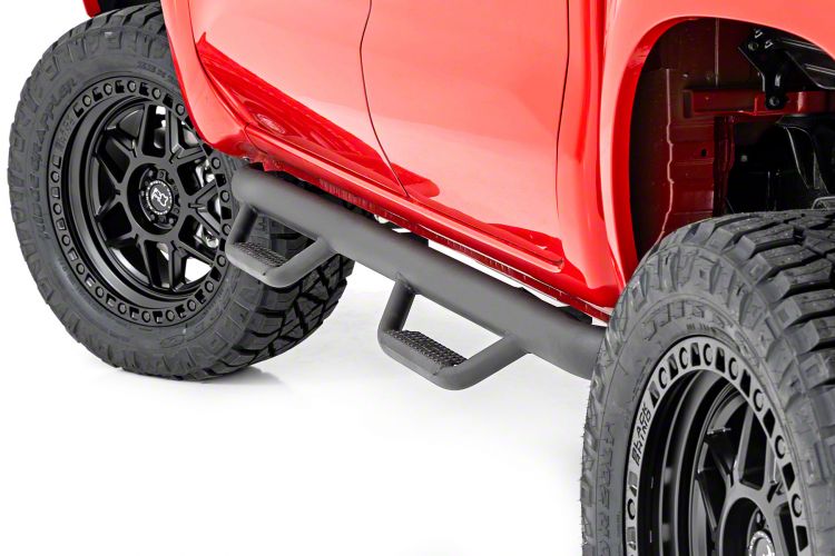 Rough Country Frontier Cab Length Nerf Side Step Bars; Black RCN2273CC ...