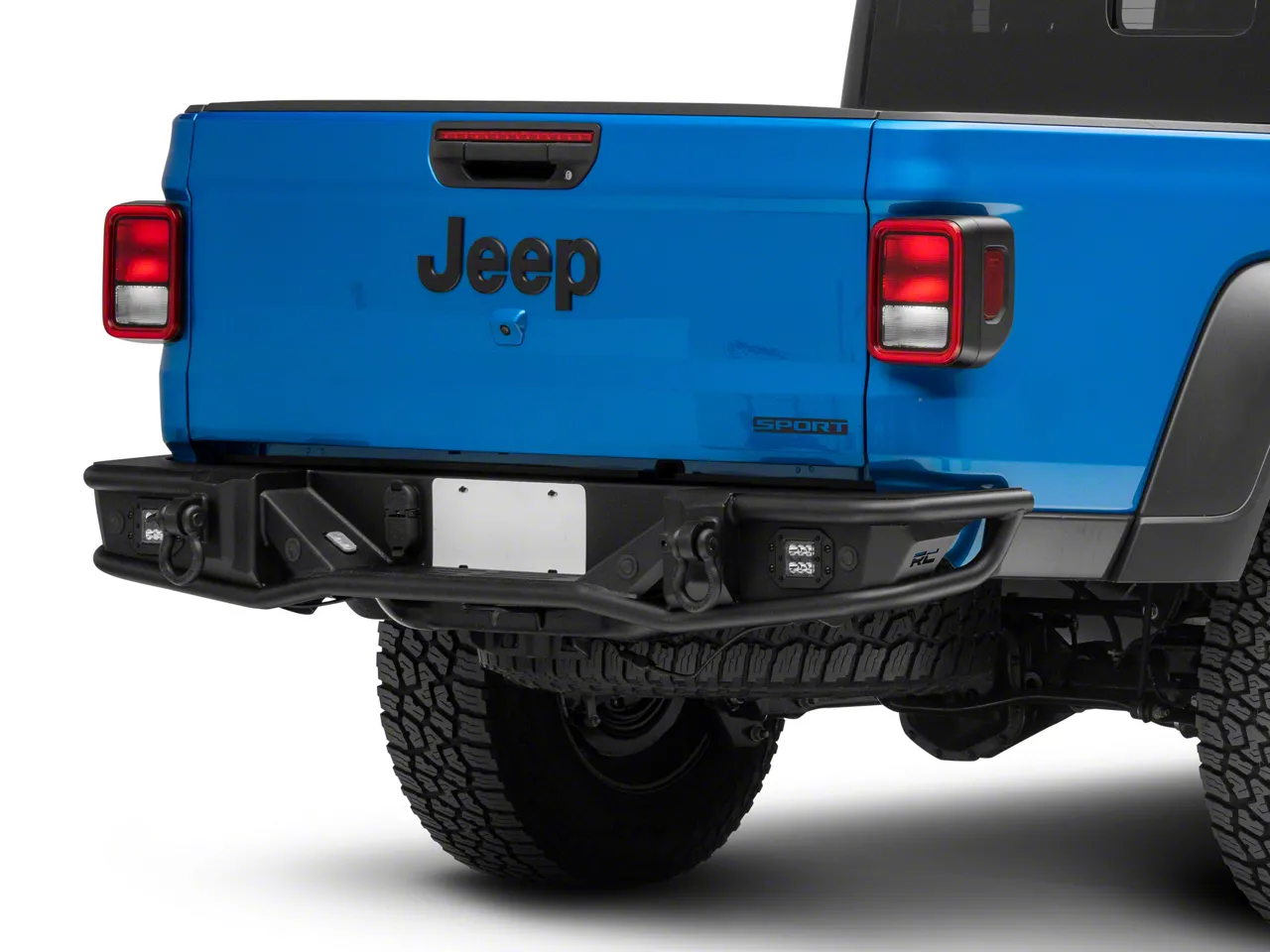 Rough Country Jeep Gladiator Rear Tubular Bumper 10650 (20-26 Jeep ...