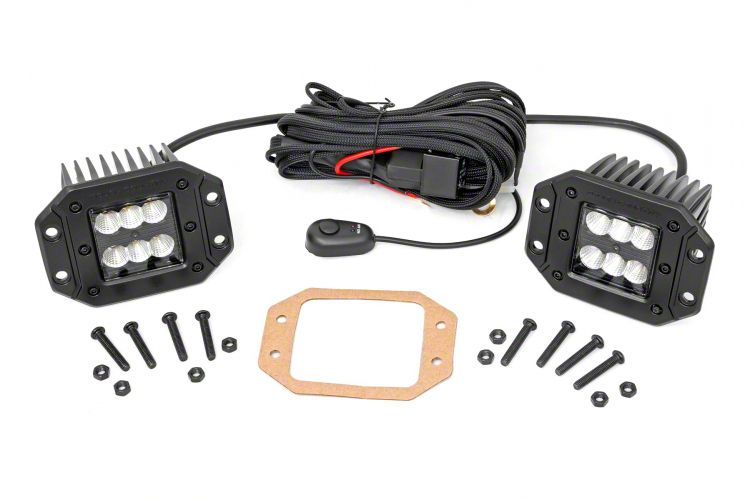 Rough Country Jeep Grand Cherokee 2-Inch Black Series Flush Mount LED ...