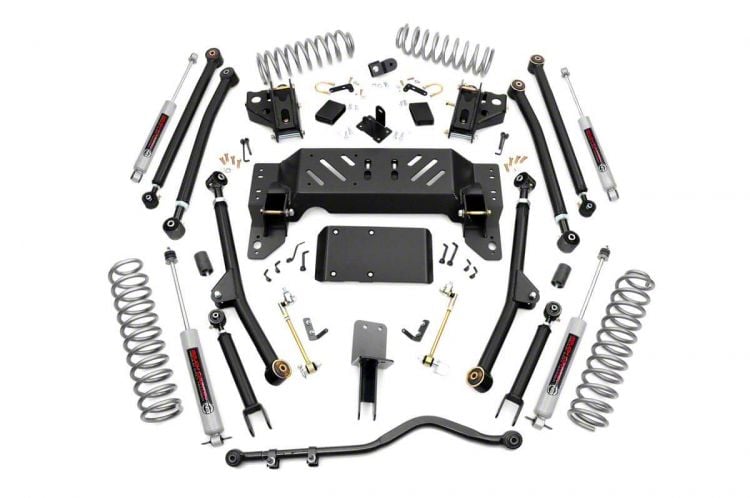 Rough Country Suspension Jeep Grand Cherokee 4-Inch Long Arm Suspension ...