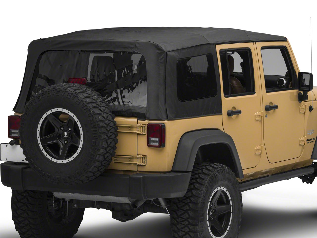 Rough Country Jeep Wrangler Replacement Soft Top; Black Denim RC85570 ...