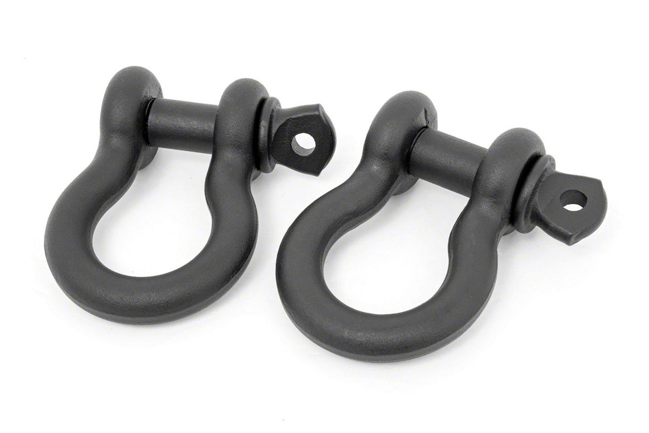 Rough Country Tacoma 3/4-Inch D-Ring Shackles RS121 - Free Shipping