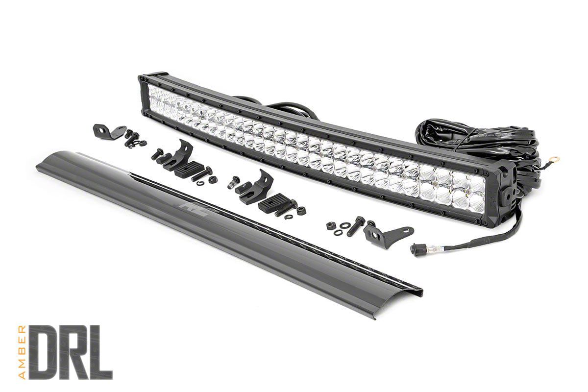 Rough Country Tacoma 30-Inch Chrome Series Curved Cool White DRL LED ...